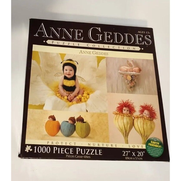 Games | Anne Geddes Collection Baby Collage 100 Piece Jigsaw Puzzle ...